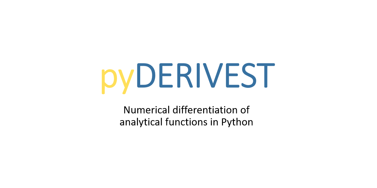 GitHub - njwichrowski/pyDERIVEST: Python Port of "Adaptive Robust ...