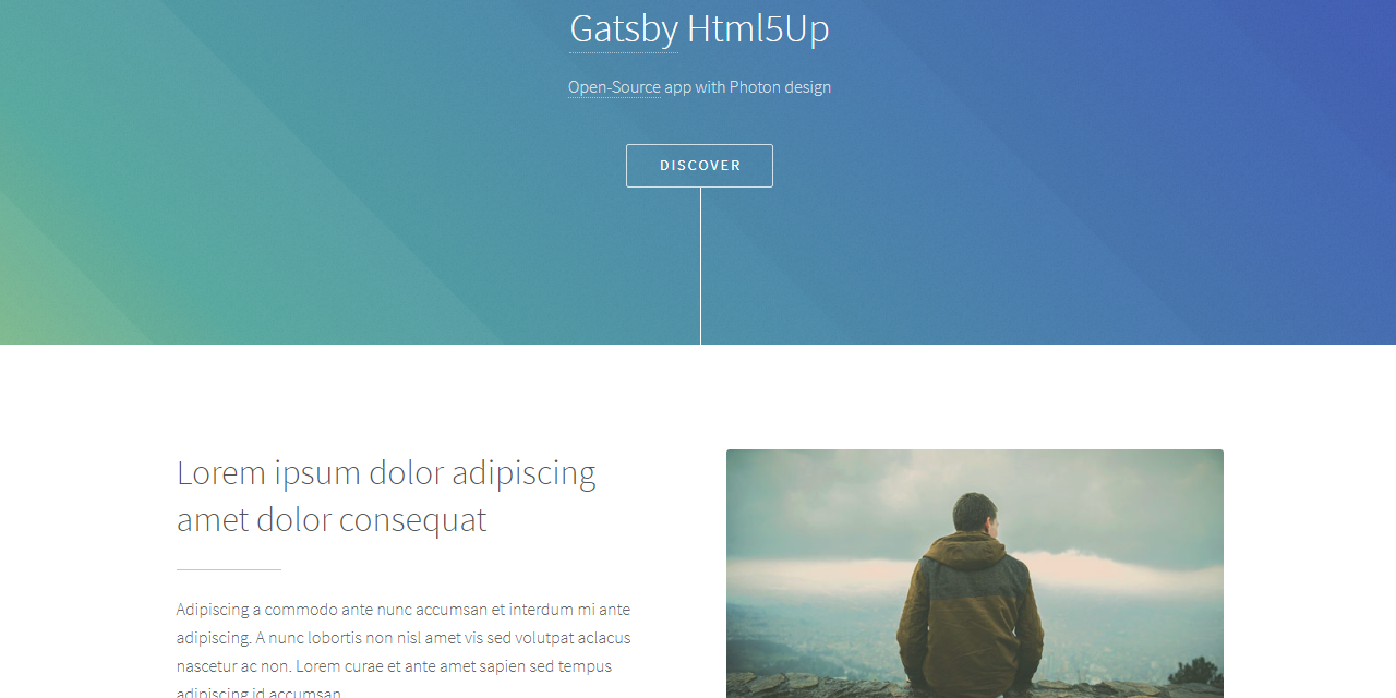 Github App Generatorgatsby Html5up Photon Gatsbyjs Html5up Photon Design Appseed 