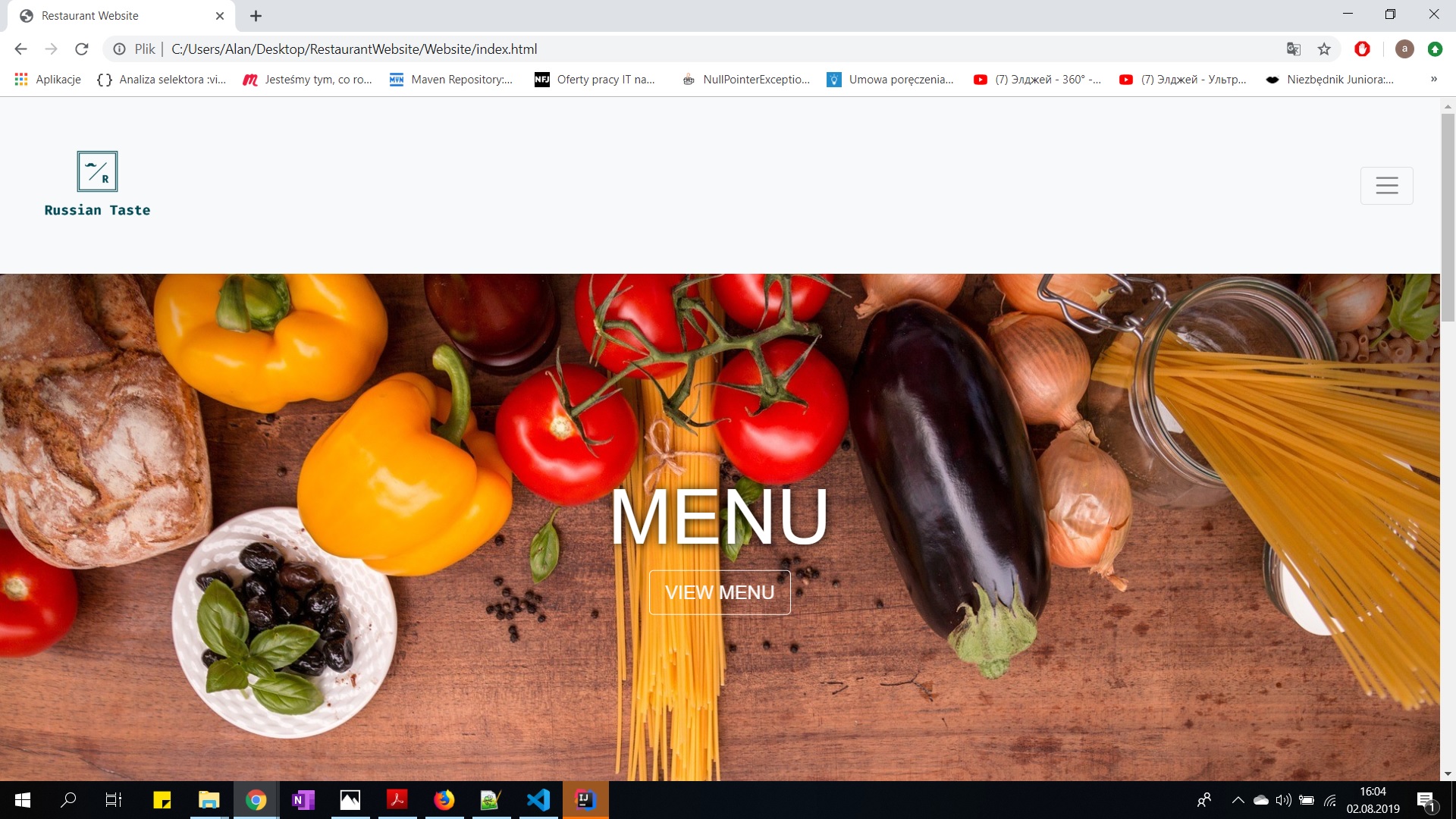 GitHub - JavaAli/Restaurant-Website