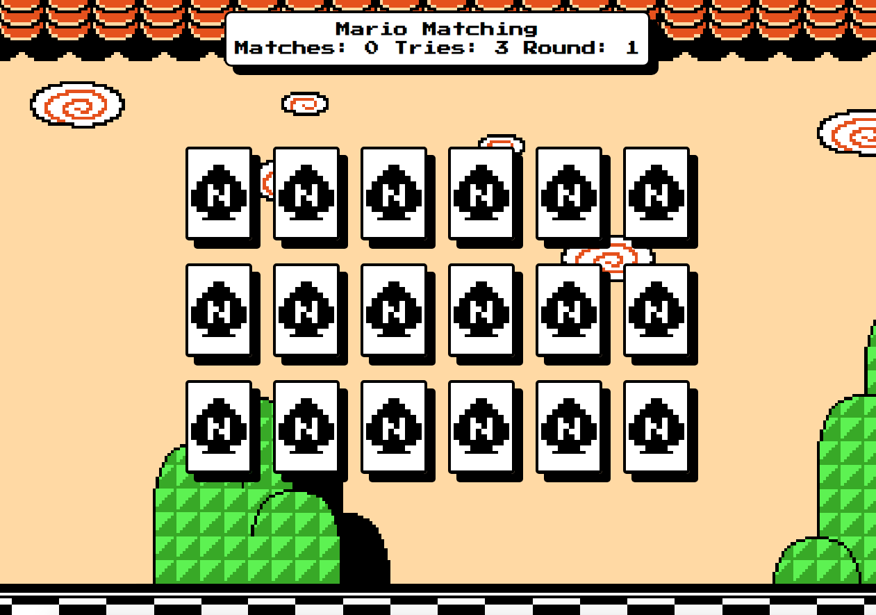 GitHub - JohnathonHutt/mario-matching: A matching game based (heavily) on Super Mario Bros 3.