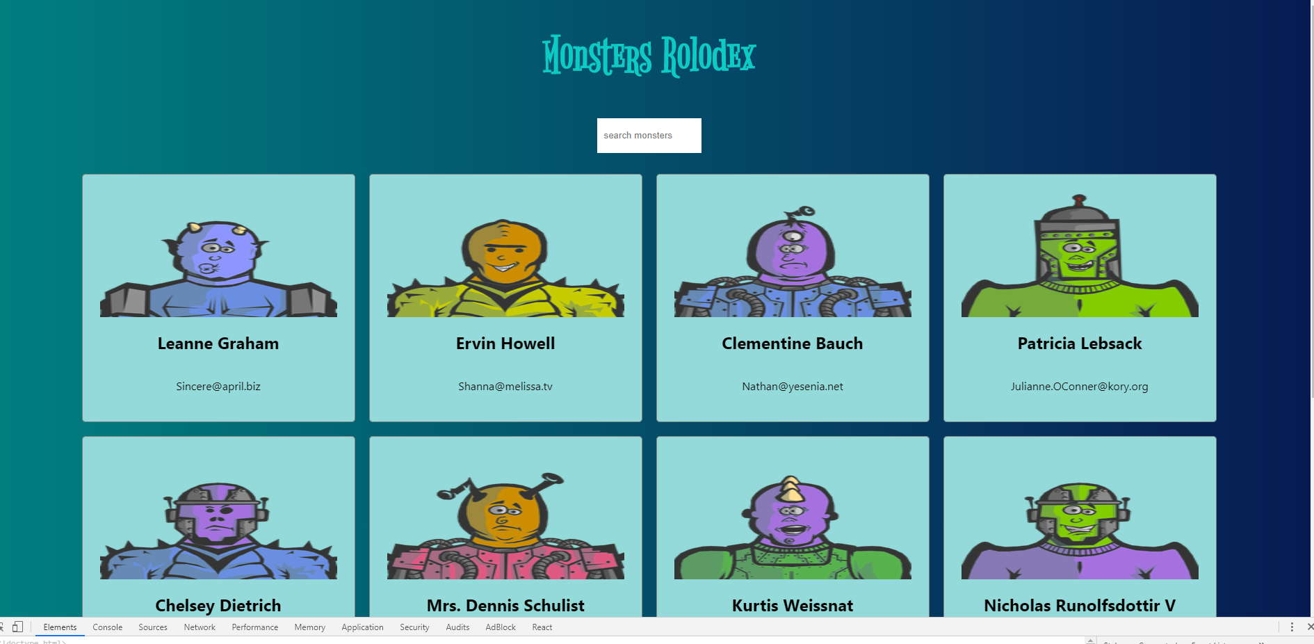 GitHub - Chuck-D/React-Rolodex