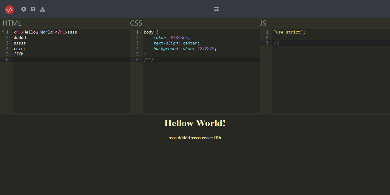GitHub Mtemp123 simple online code editor Simple Code Editor HTML
