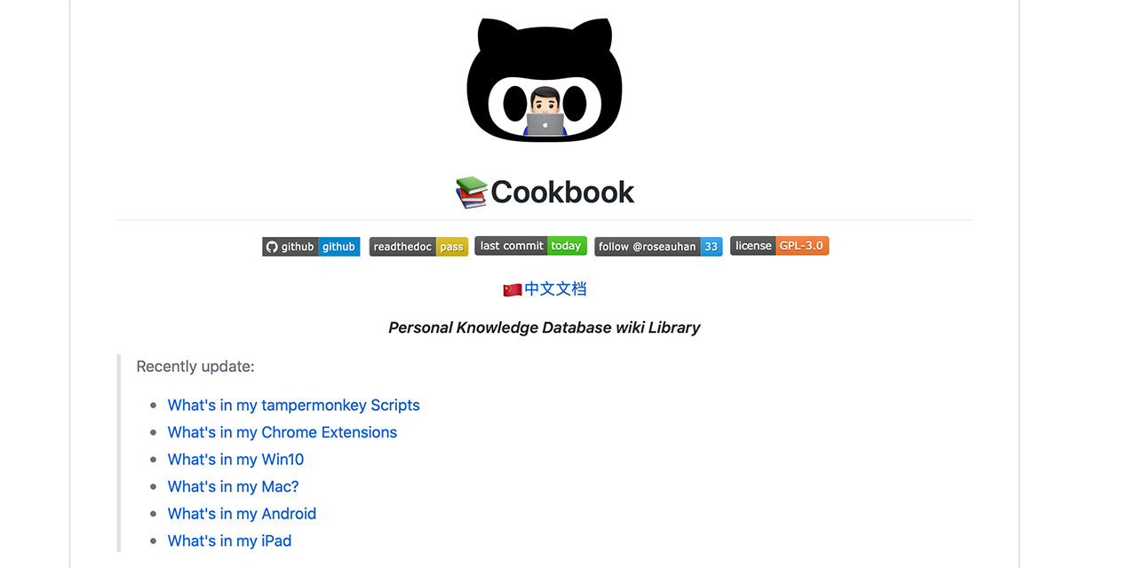 GitHub - RoseauHan/cookbook: knowledge database.