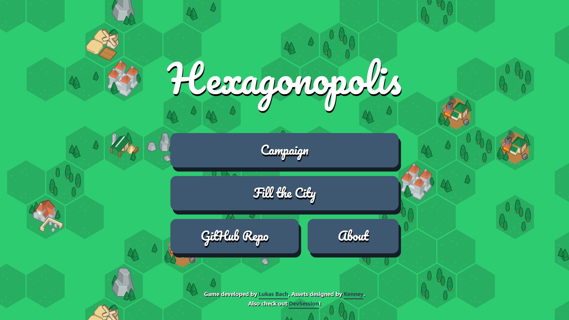 GitHub - lukasbach/hexagonopolis: Webbased free-to-play puzzle-game.