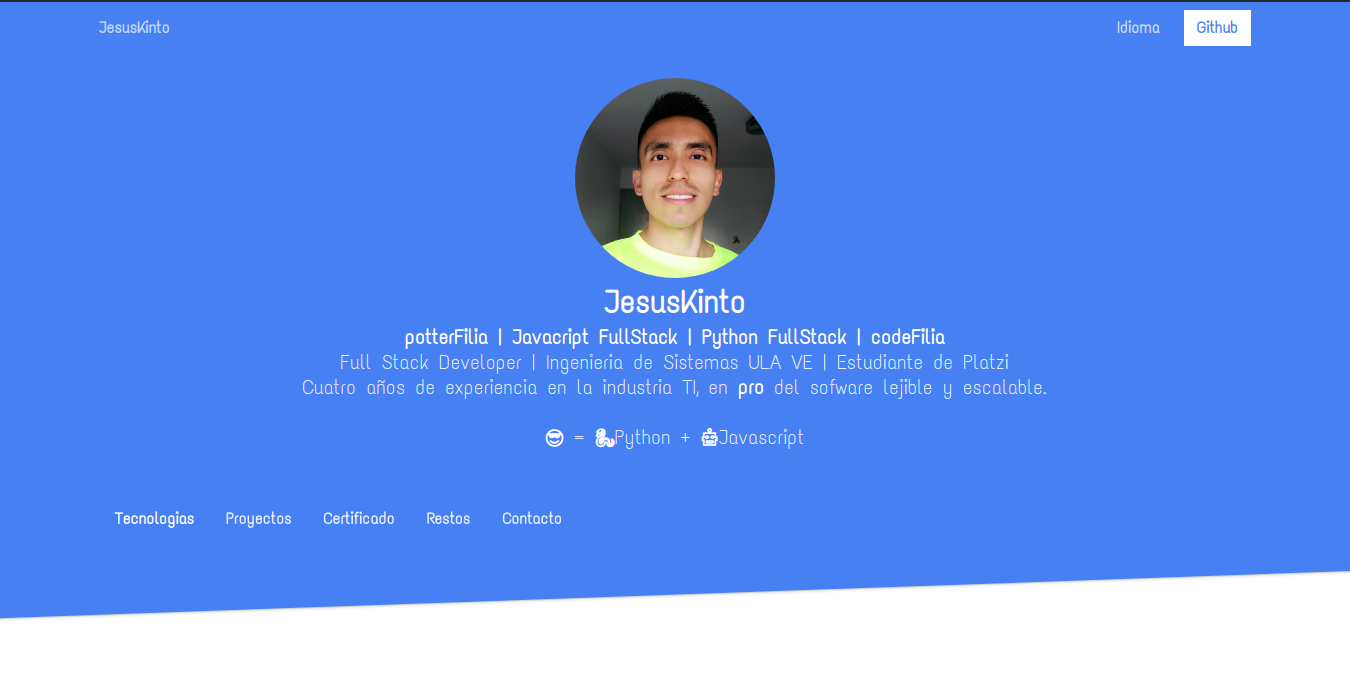 GitHub - jesuskinto/portafolio.github.io: Portafolio personal