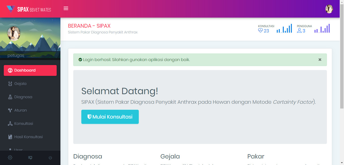 GitHub - AIMAGU/sipax: Sistem Pakar Diagnosis Penyakit Anthrax pada Hewan dengan Metode ...
