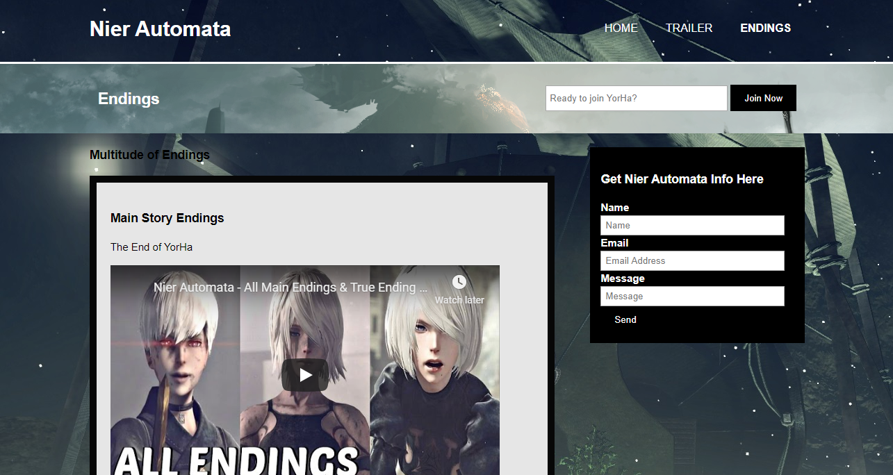 GitHub - JoseOr1j/Nier-Automata-Website: First version of my RPG Website based on the game Nier ...