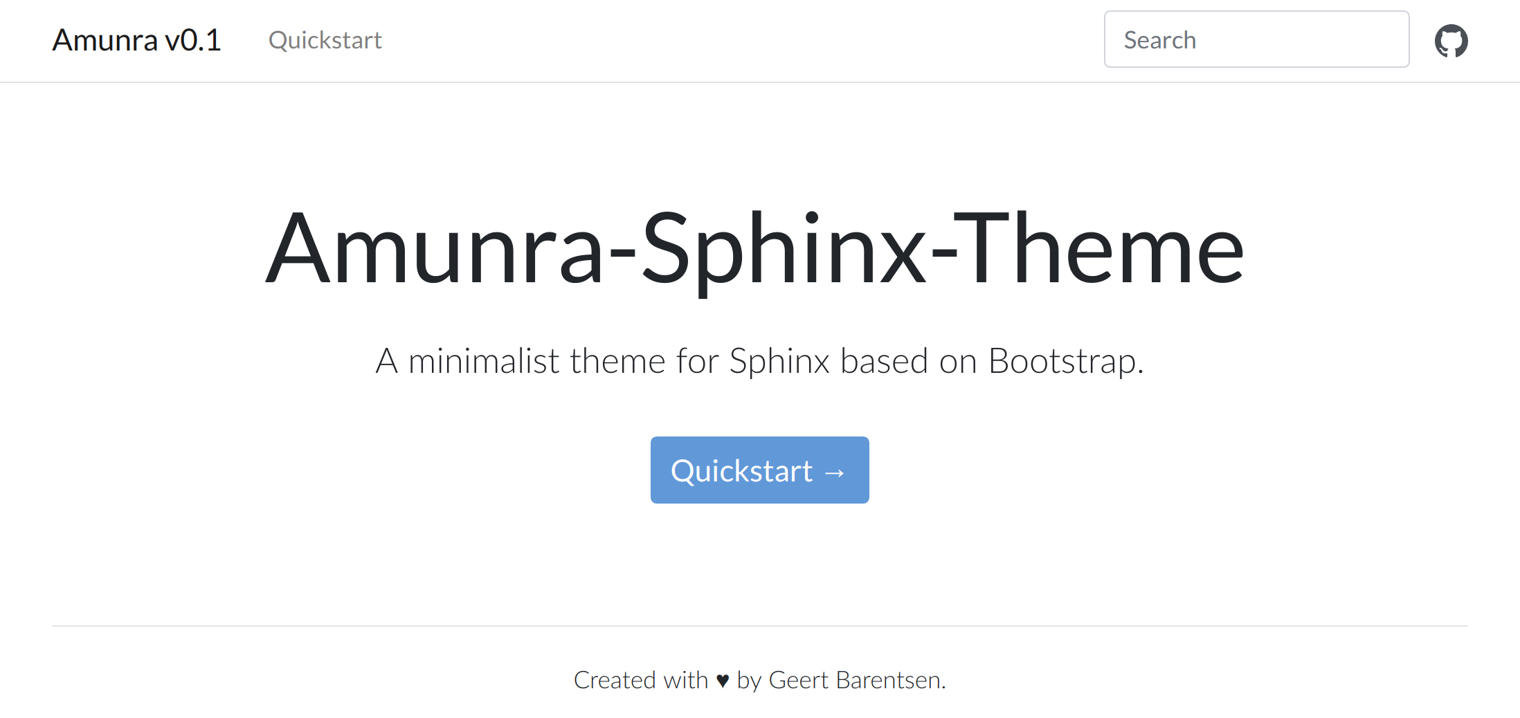 Github Barentsenamunra Sphinx Theme A Minimalist Theme For Sphinx Based On Bootstrap 8258