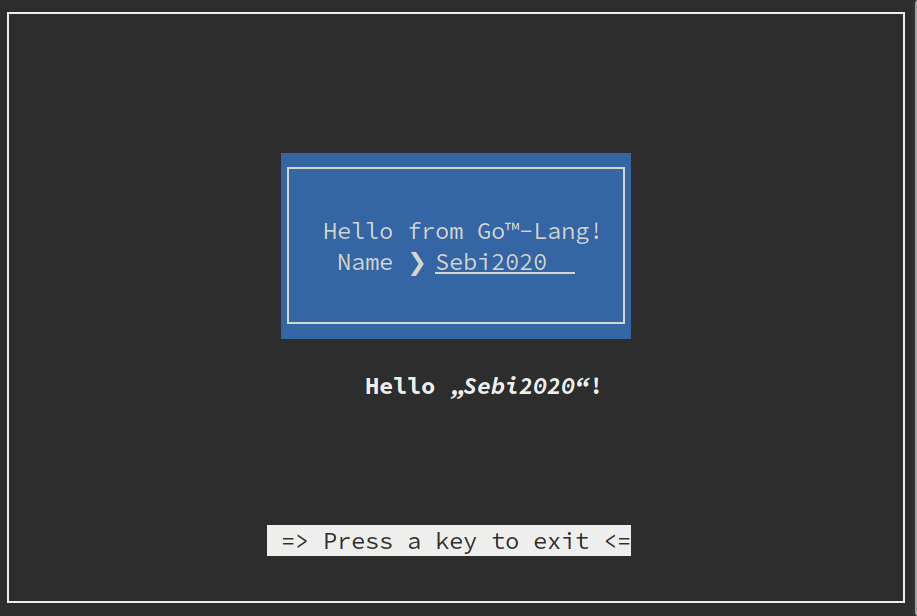 GitHub - Sebi2020/go-ncurses: Golang ncurses wrapper
