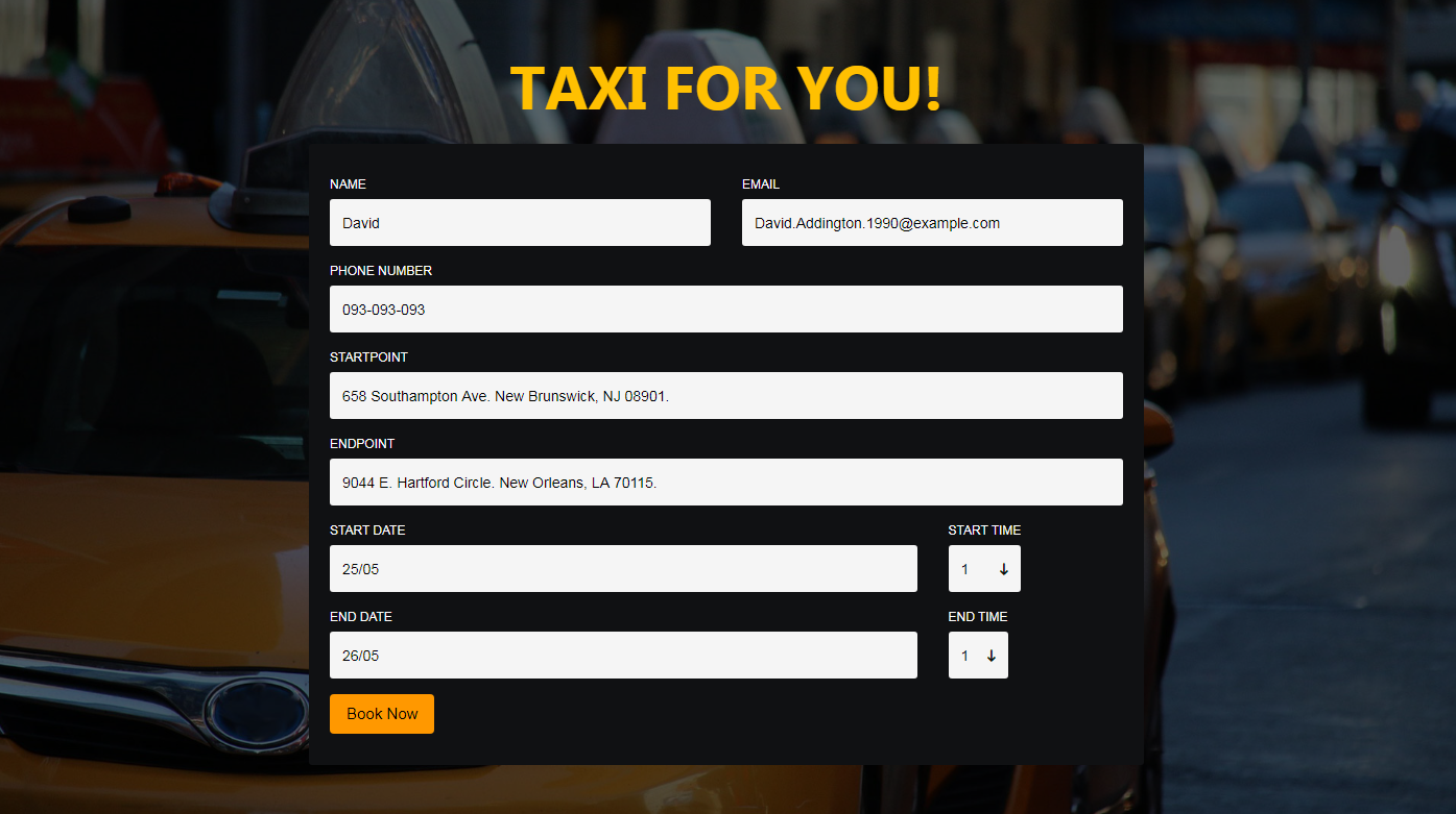 GitHub - Nshan0102/taxiBooking: Realised One-page application to order ...