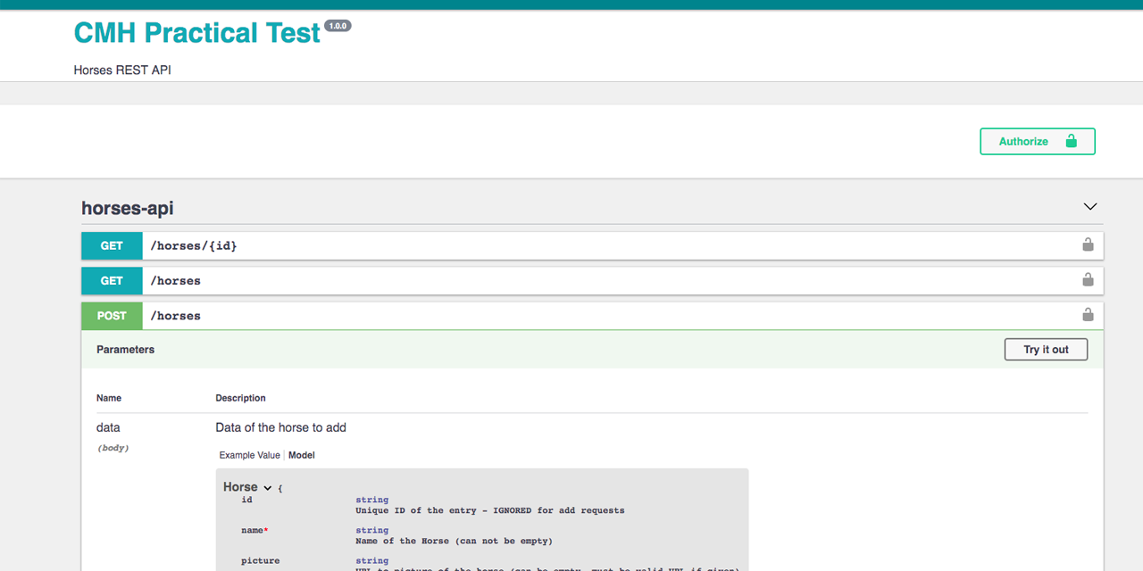 GitHub - TheHellcat/cmh-practical-test: Small REST API demo app using ...