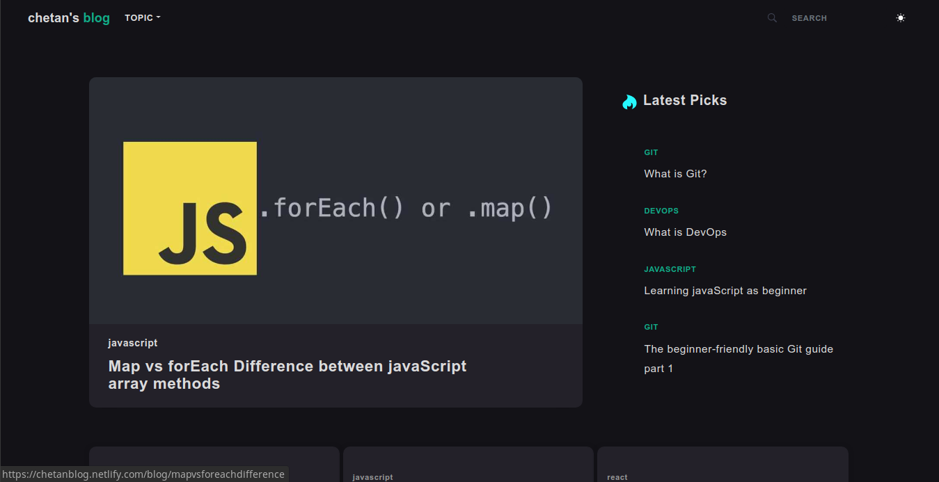Github Ckbhatia Ck Gatsby Blog A Beautiful And Featureful Gatsby