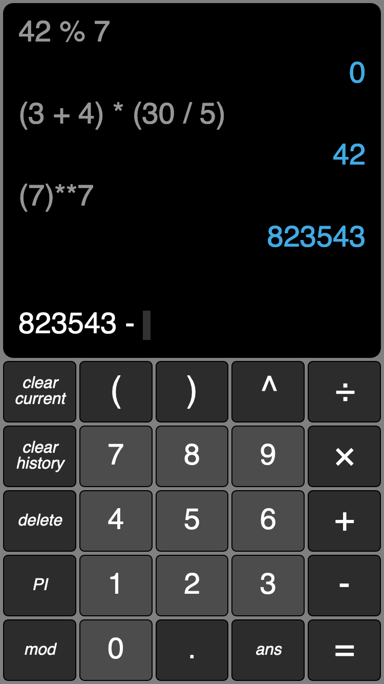 GitHub - mfowlerfinn/calculator-web-app: Pretty-print calculator PWA ...
