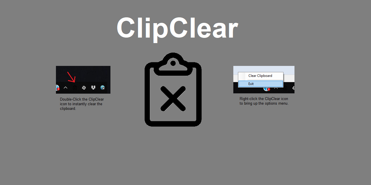 GitHub - optoisolated/ClipClear: Clears the clipboard with the touch of ...