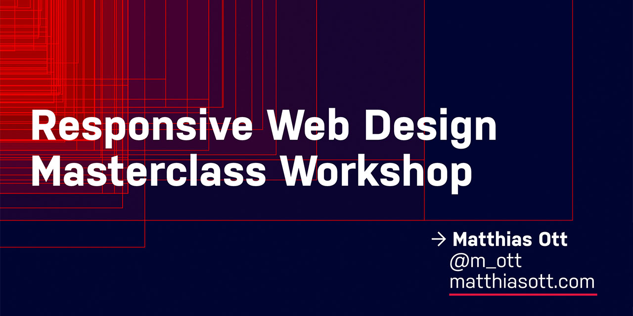 GitHub - matthiasott/rwd-masterclass-workshop: A one- or two-day ...