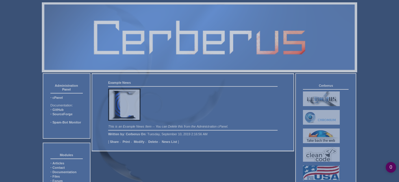GitHub - TinkeSoftware/CerberusCMS: Cerberus Content Management System is a Monolithic and ...