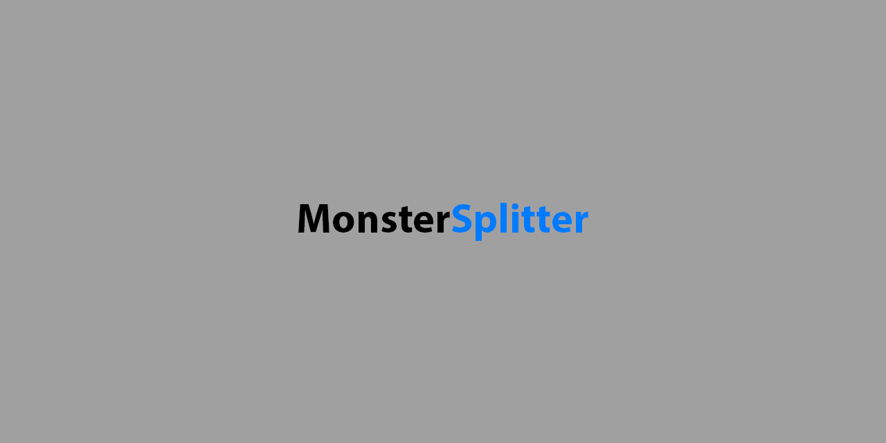 GitHub - Laim/MonsterSplitter: Tool to split down massive CSV files ...