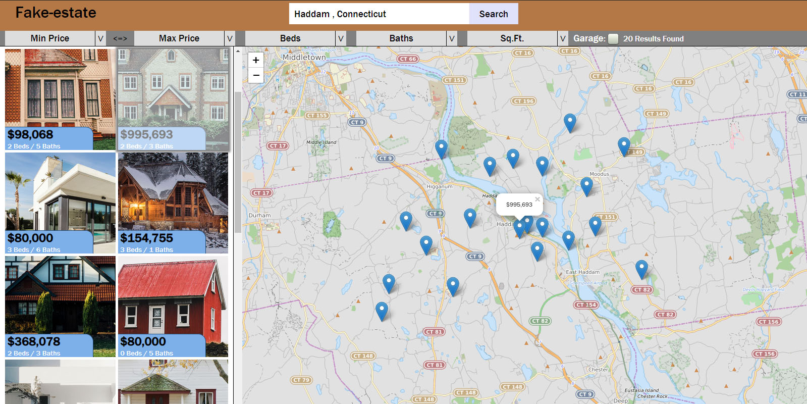 GitHub - inactionjackson/fake-estate: sample real-estate search site ...