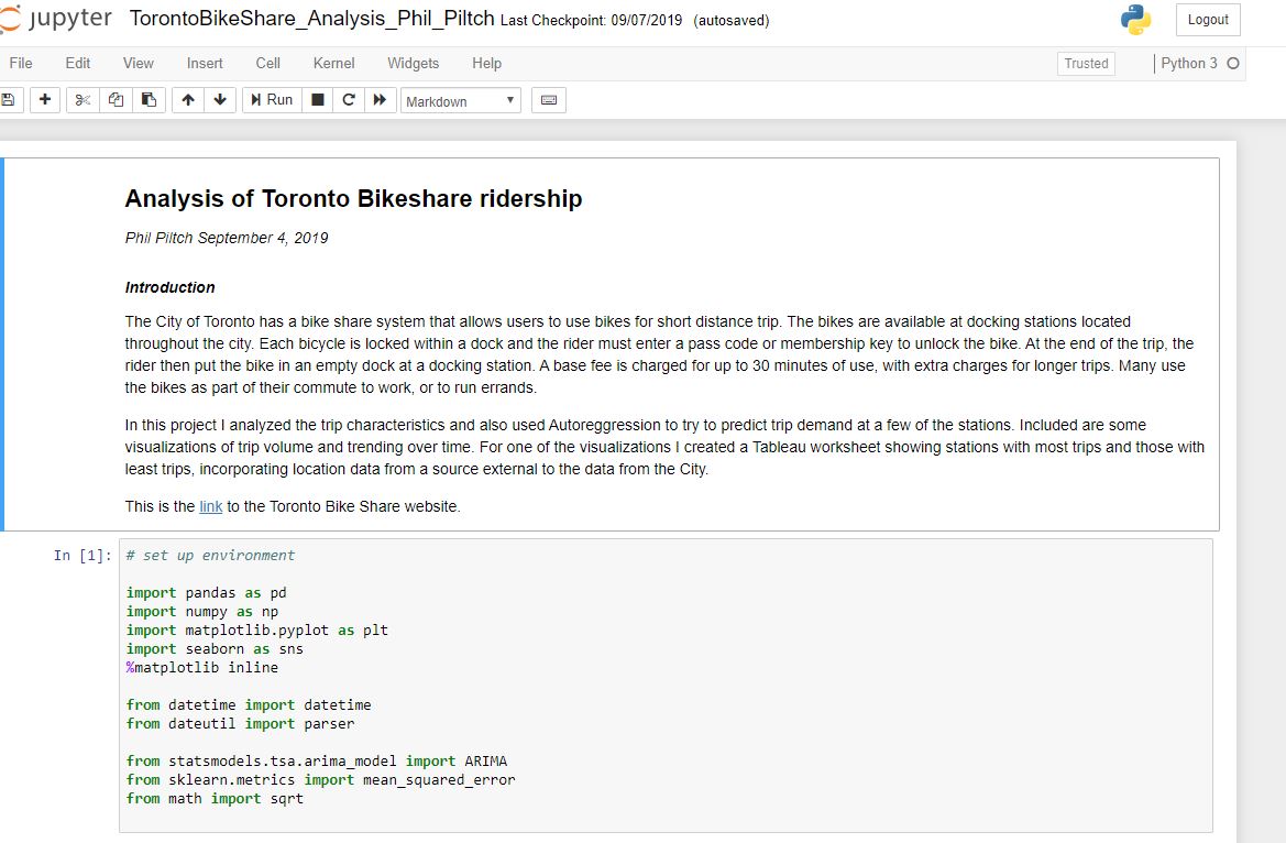 GitHub - philpiltch/Toronto-Bike-Share-Analysis: My Capstone Project