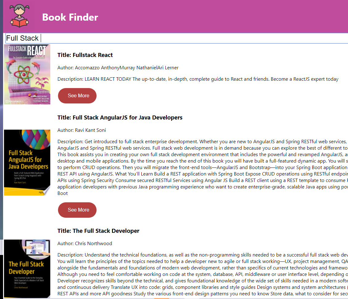 GitHub - kieffwong/book-finder: Book Finder App with Google Book api
