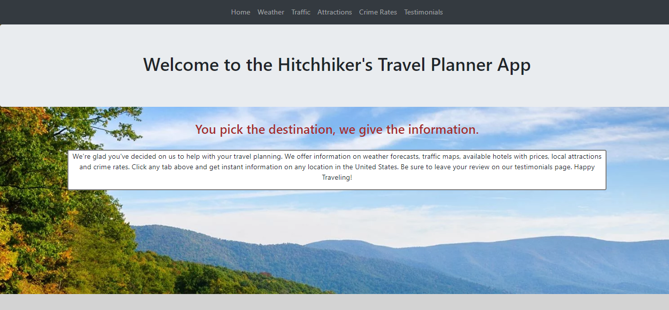 GitHub - mosbyts/Hitchhikers-Travel-App: With your team, you will ...