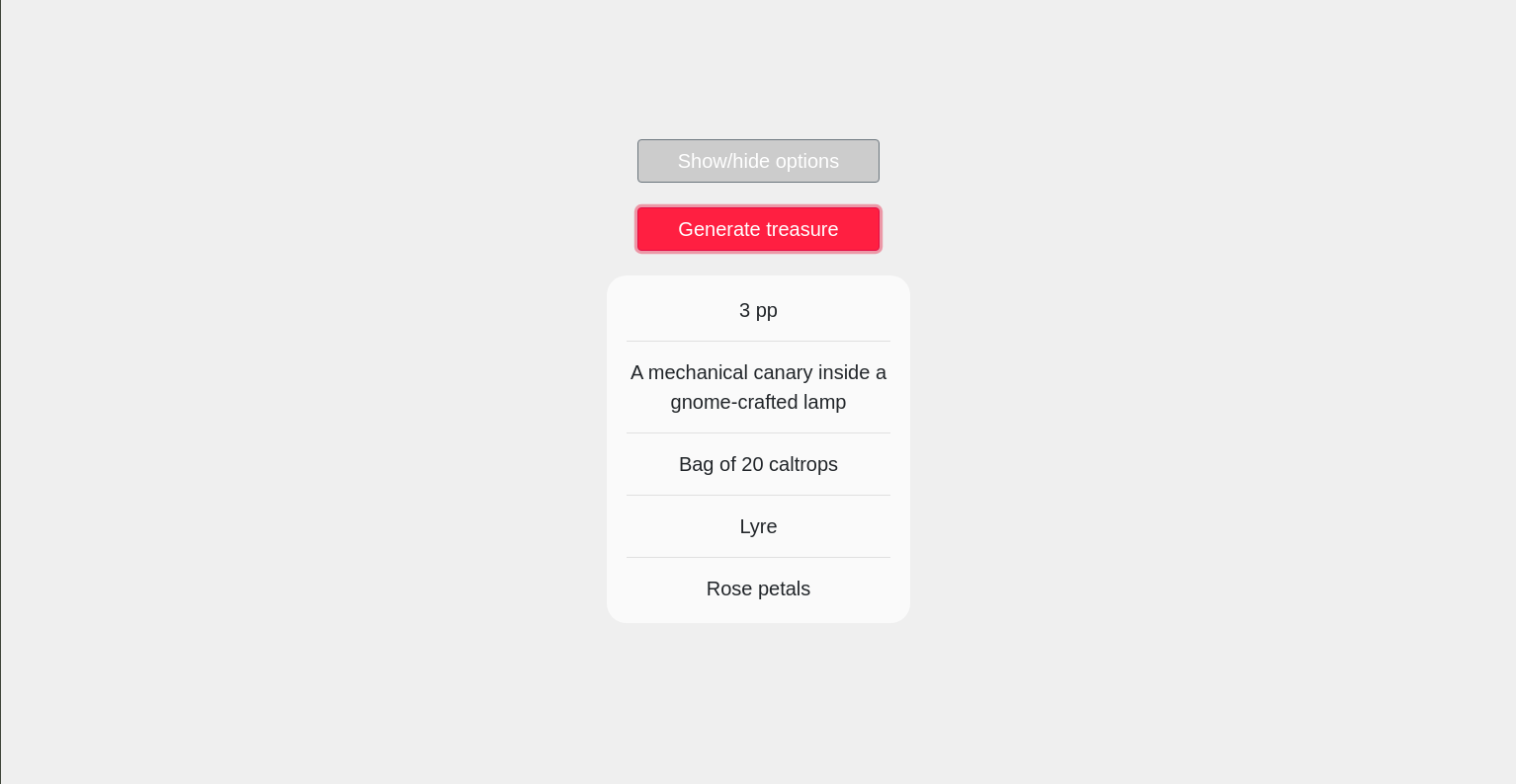 GitHub - SeppeVerhavert/Indie-loot: A full-on treasure generator for D&D 5e supporting PC and ...