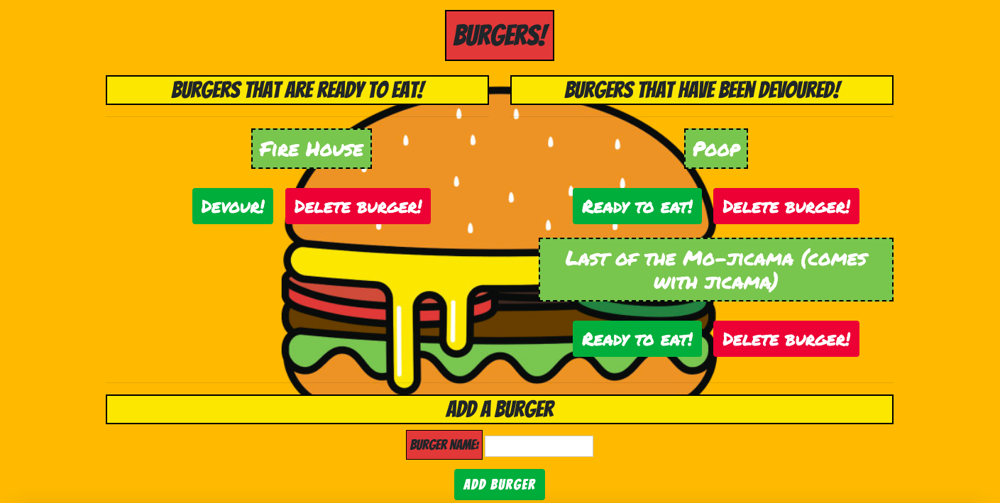 GitHub - connorbreault/burger: Prototype full stack restaurant order ...