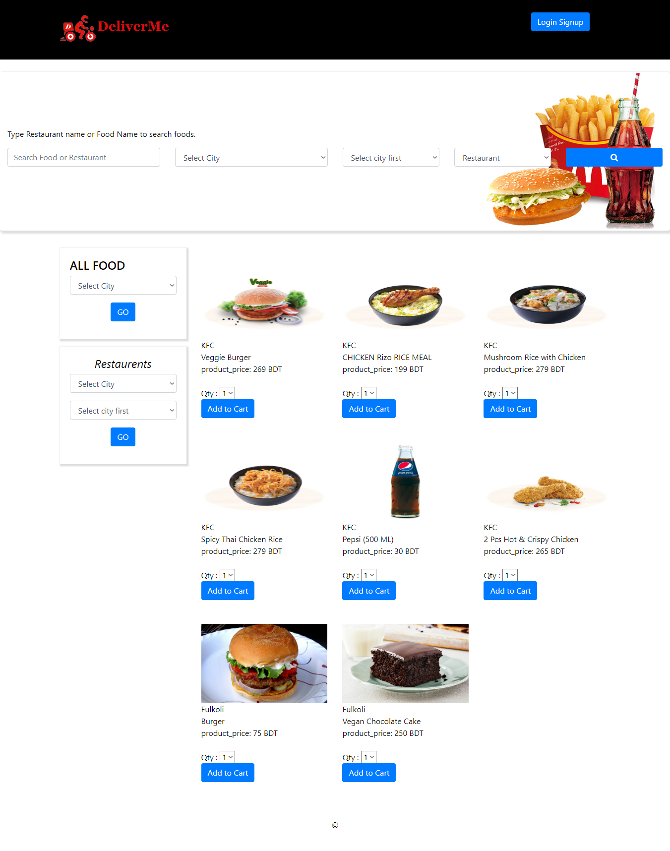 GitHub - thesakiblab/delivarME: It is my project of food delivery site.