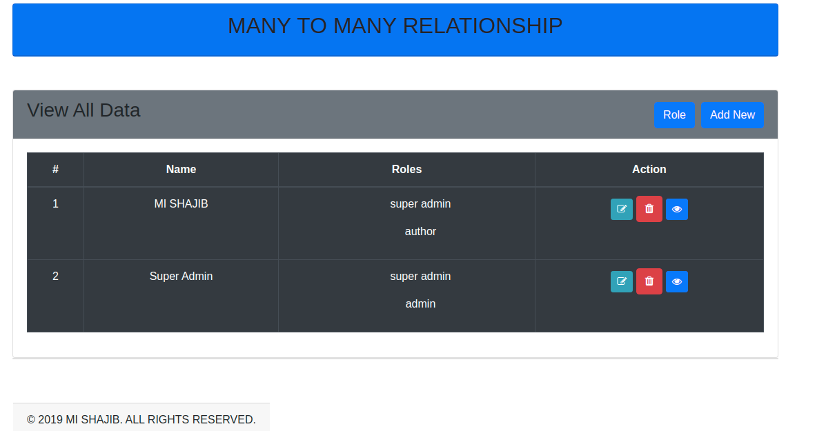 GitHub - mishajib/Laravel-Many-to-Many-Relationship: Laravel many to many relationship implement ...
