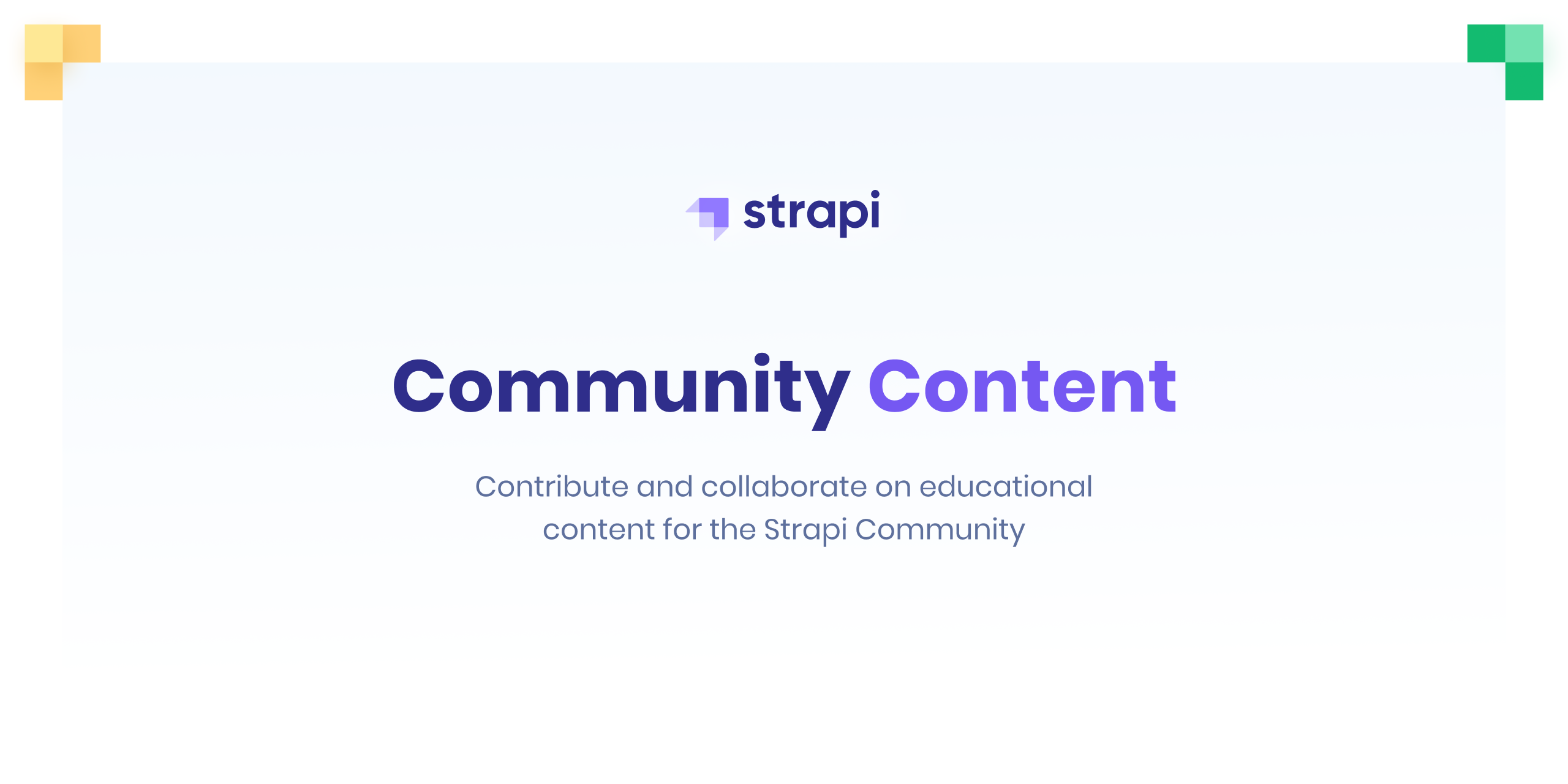 Github Strapi Community Content Contribute And Collaborate On