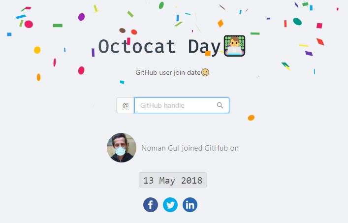 GitHub - NomanGul/octocat-day: When you joined GitHub? 🤔 WE KNOW!