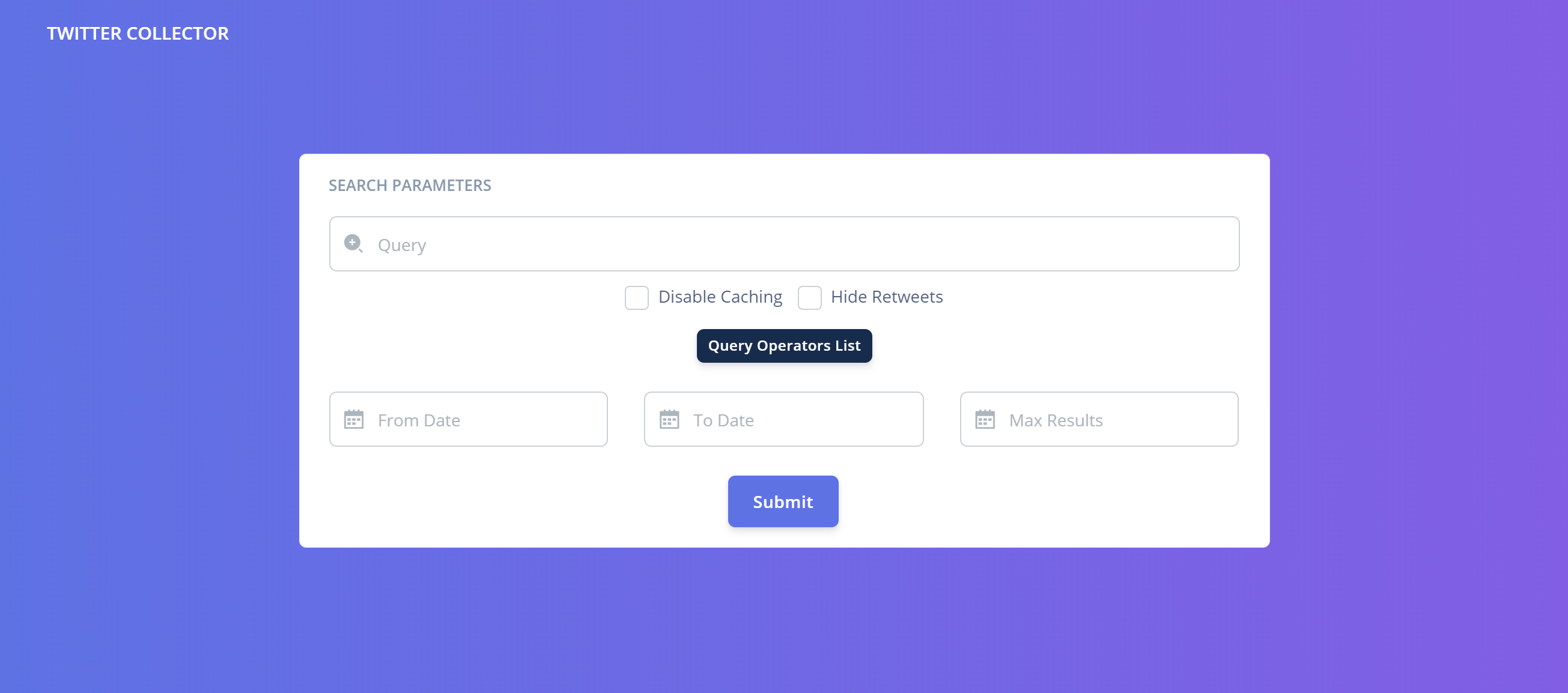 GitHub - gerardbalaoro/TwitterCollector: Data Collection Tool for ...