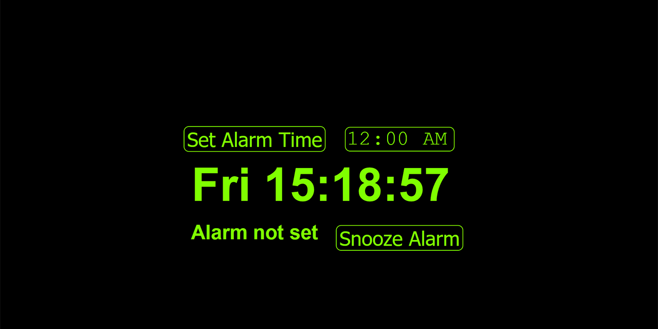 GitHub - GeeBeisH/alarm-clock: A simple alarm clock with snooze timer