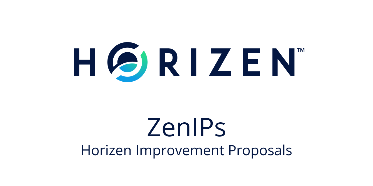 GitHub - HorizenOfficial/ZenIPs: Horizen Improvement Proposals