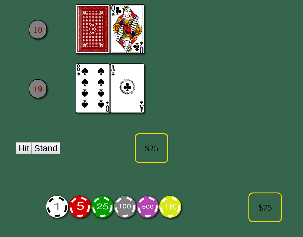 GitHub - beinnor/blackjack21: Blackjack game made with React
