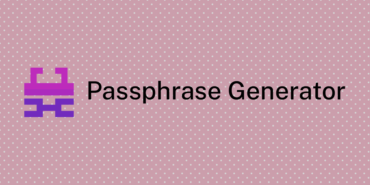 GitHub - rensatsu/passphrase-gen: Password phrase generator