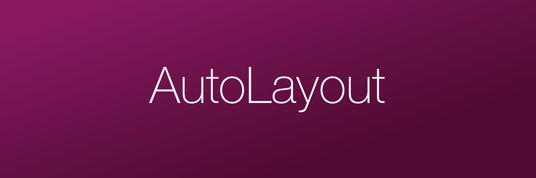 GitHub - skiny-n/AutoLayout: Super light-weight auto layout framework with chainable syntax.