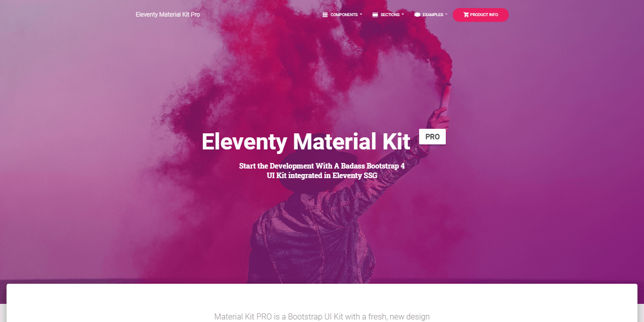 GitHub - app-generator/eleventy-material-kit-pro: Eleventy (11ty) - Material Kit PRO | AppSeed