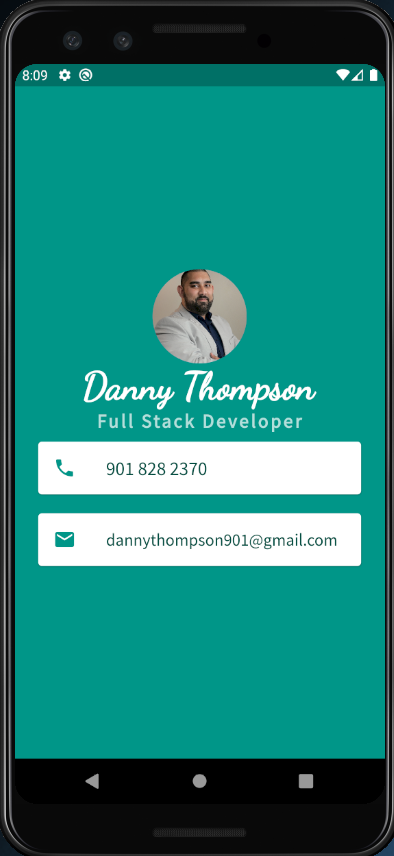 GitHub - TheDThompsonDev/BusinessCardMobileApp: A functional business ...
