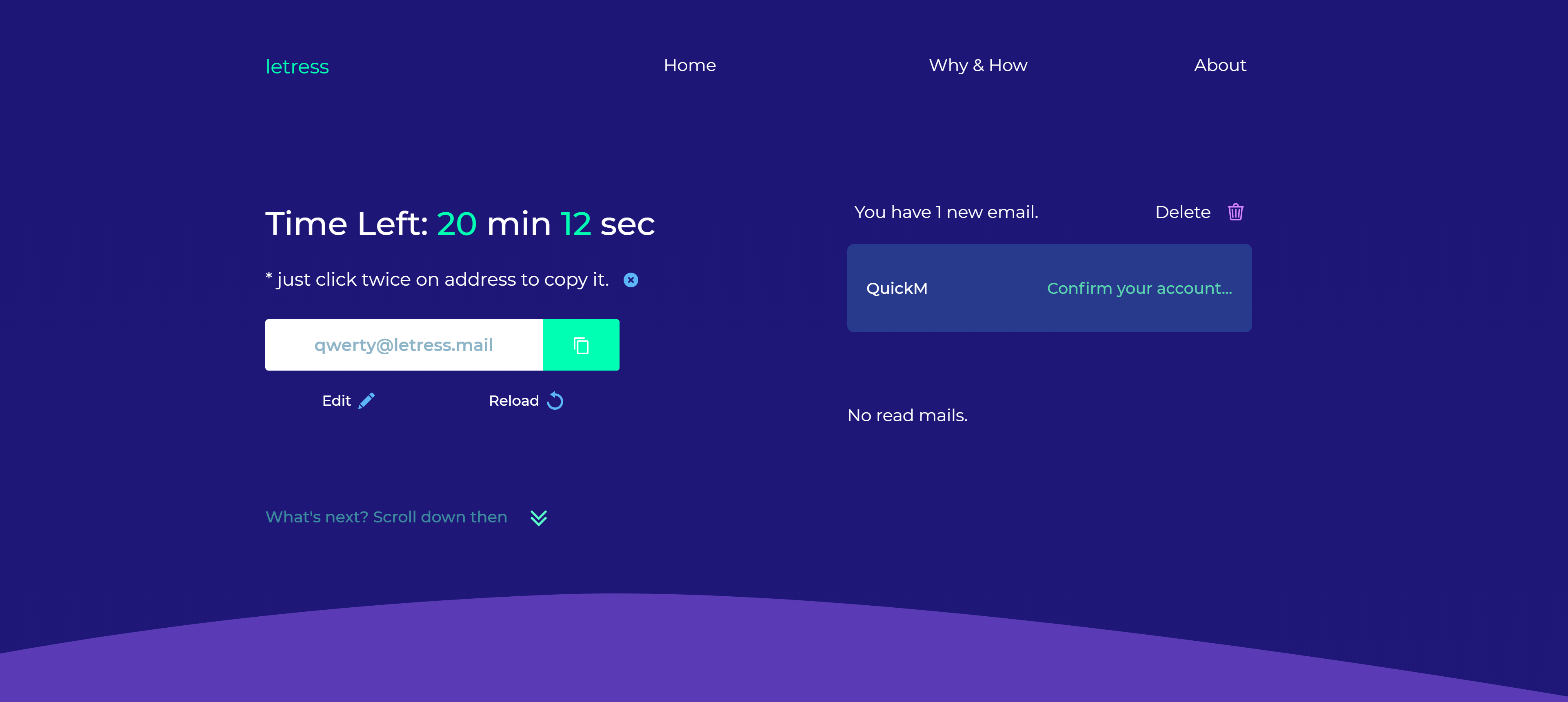 GitHub - shreydan/letress: temporary mail design by instagram.com/web_arted