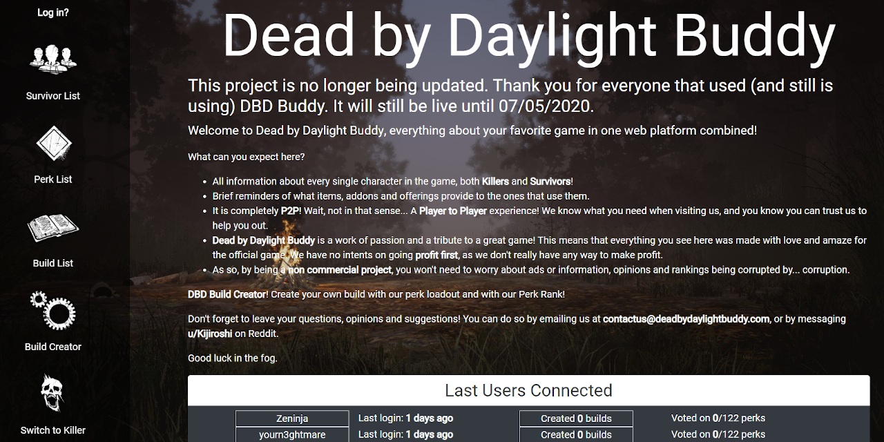 GitHub - IgorLourenxo/DBDBuddy: Dead by Daylight Buddy is a tool for ...