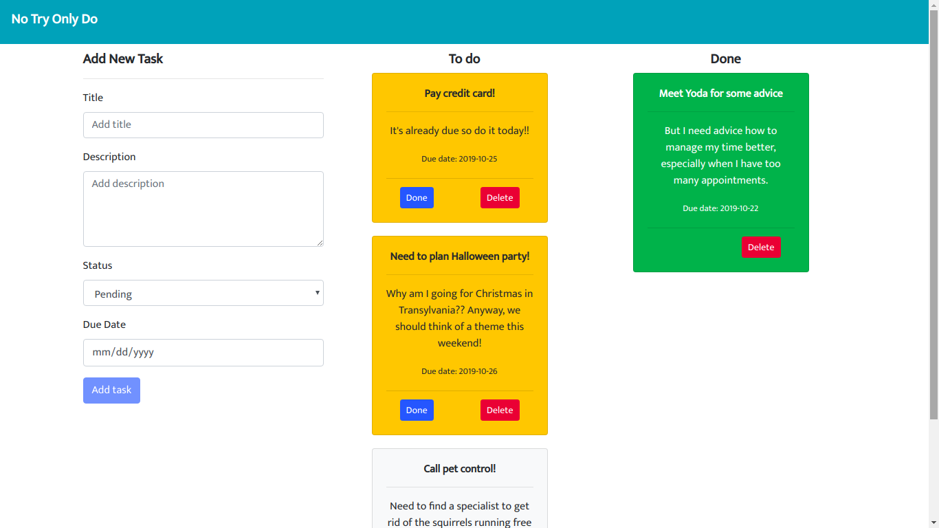 GitHub - geoerika/NoTryOnlyDo: A To Do one-page application, which ...
