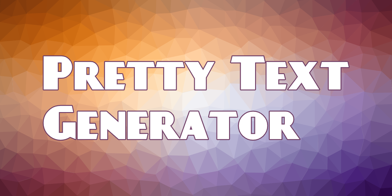 GitHub - aluc-io/pretty-text-generator: pretty-text-generator