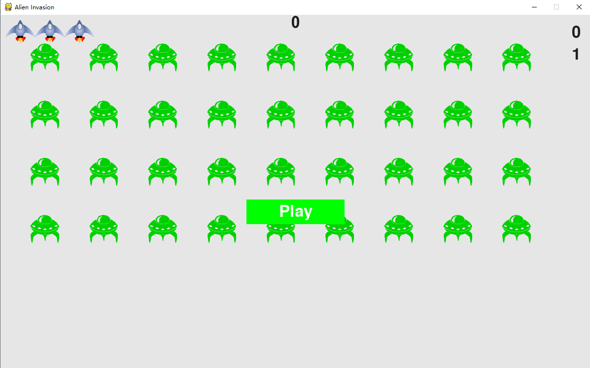 GitHub - flydagger/alien_invasion: Create a simple game with pygame.