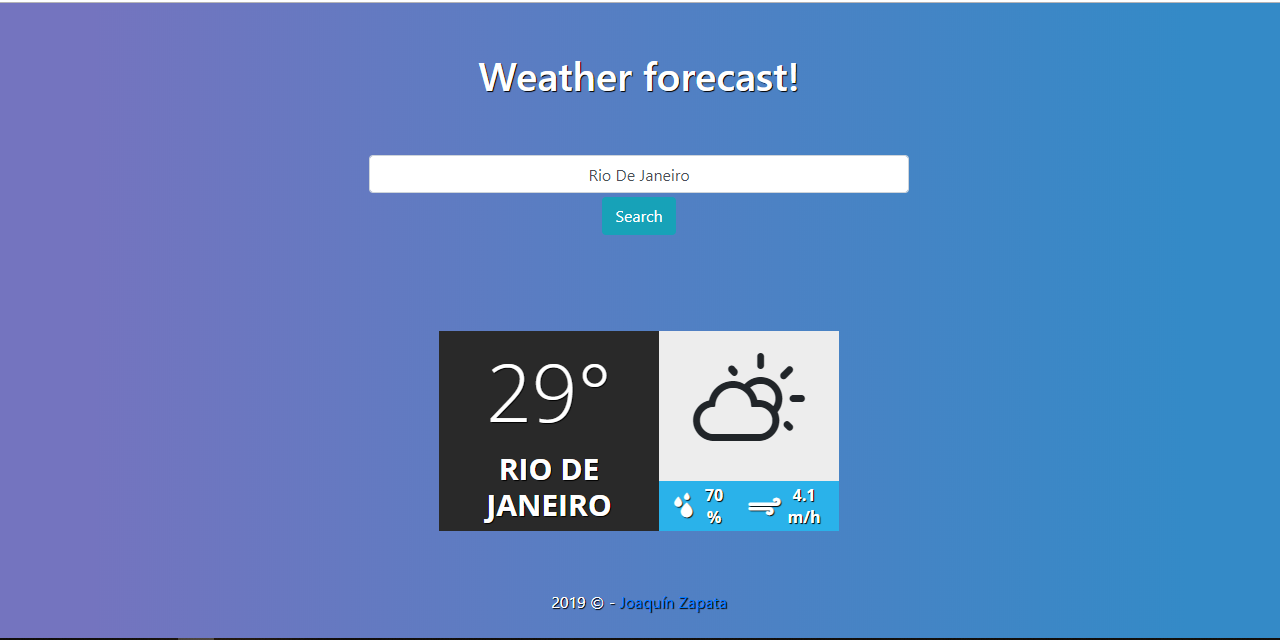 GitHub - joaquinzapata1/Weather-forecast: Weather forecast app