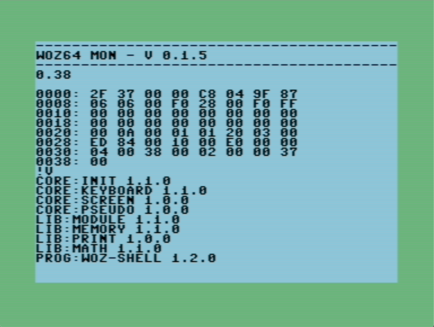 GitHub - stid/woz64: C64 assembly port of original Apple 1 Woz Monitor ...