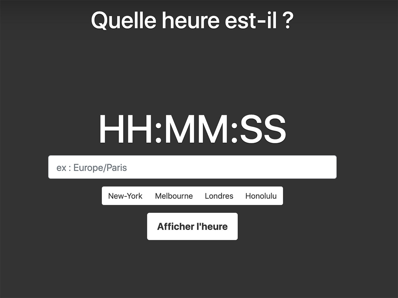 GitHub - MelodieBo/worldtimeApp: an application with World Time API ...