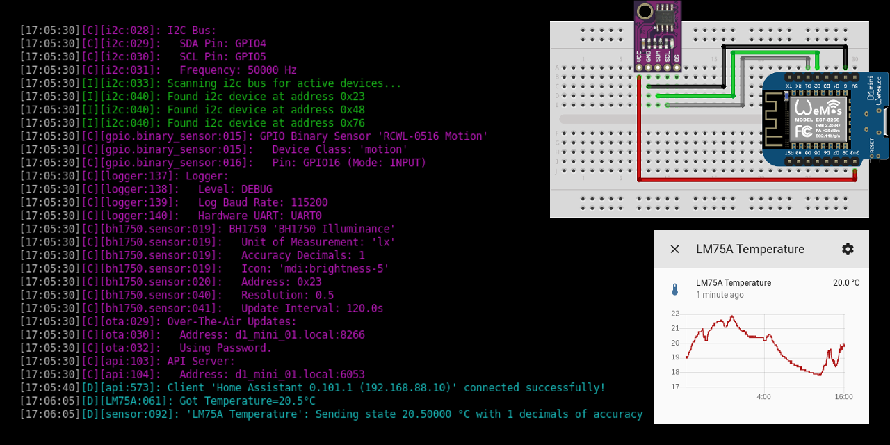 Lm75 Temperature Sensor Module Pinout And Interfacing With 41 Off