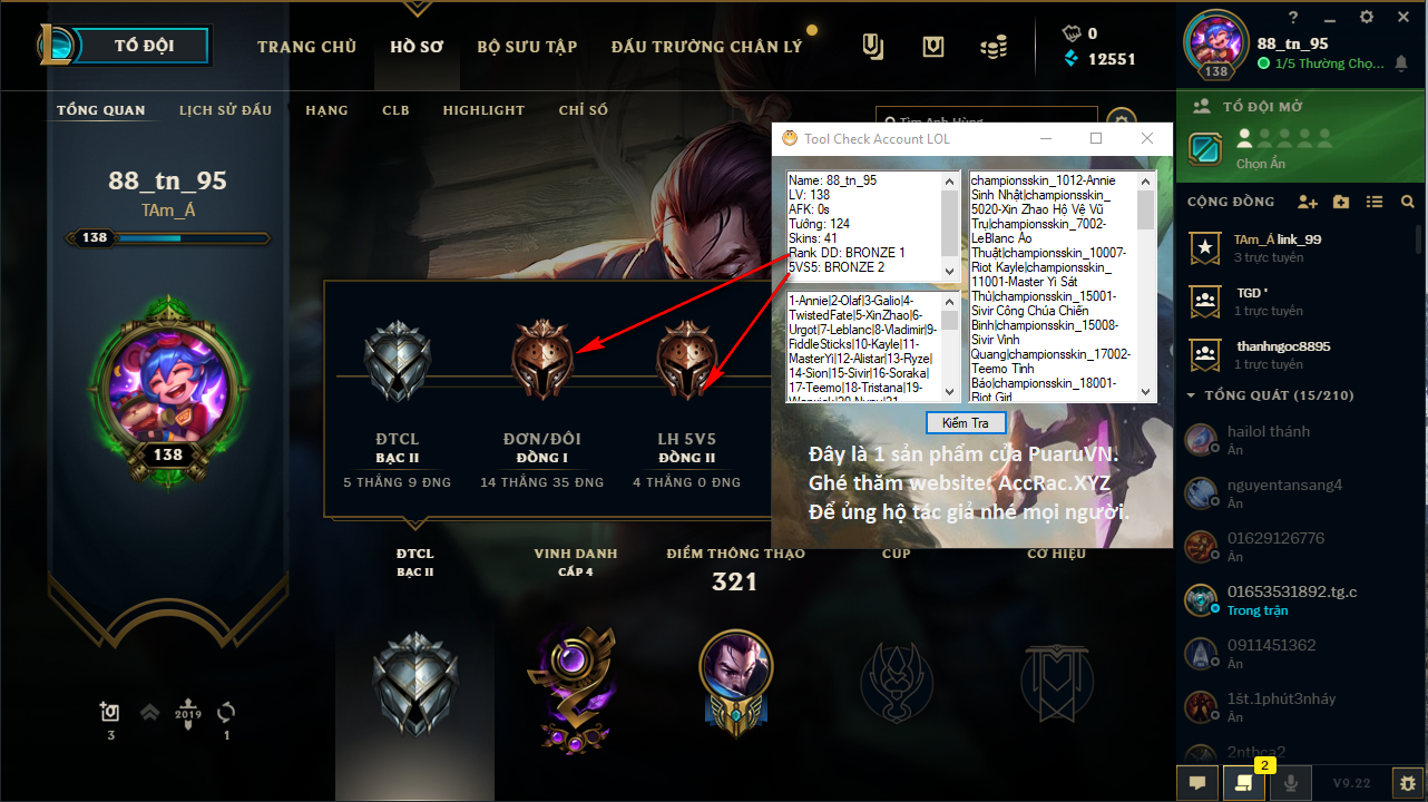 GitHub - puarudz/Tool-Check-Account-LOL: Tool Check Account LOL