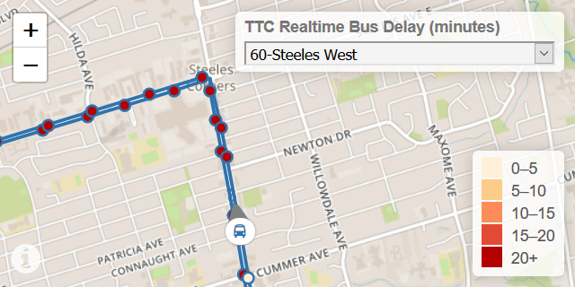 GitHub - pioclaudio/ttcbusdelay: TTC Realtime Bus Delay Map Visualization